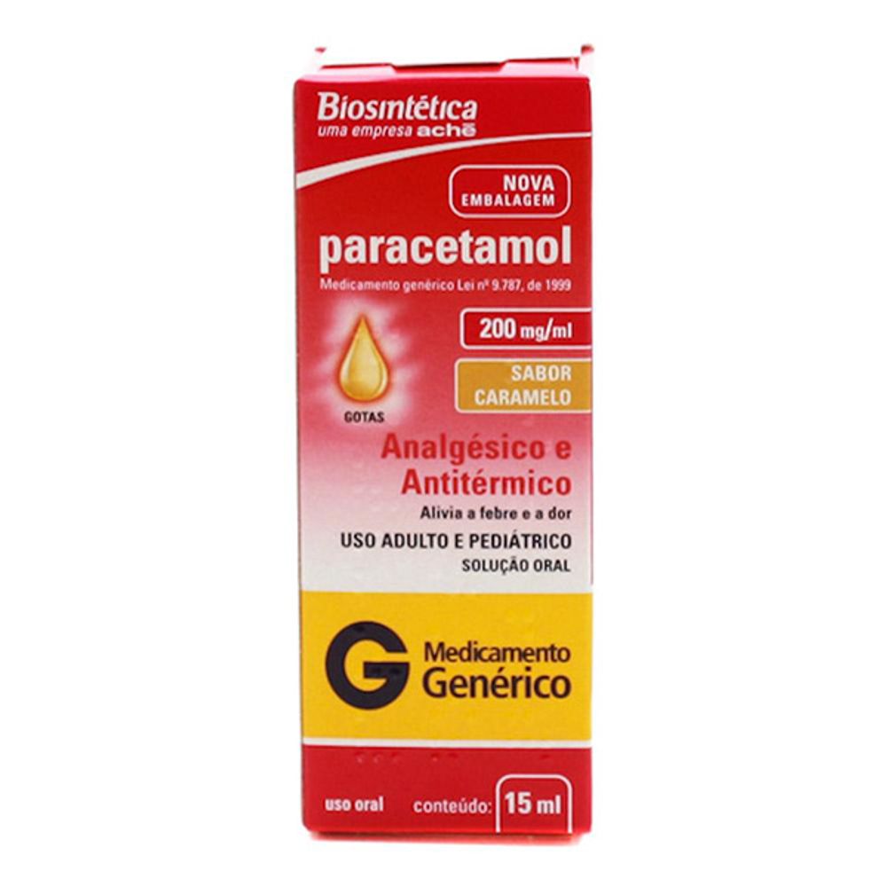 Paracetamol Biosintetica Gotas 15ml - precopopular