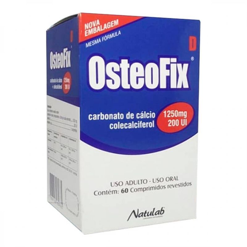 Osteofix 1250mg+200ui Com 60 Comprimidos - precopopular