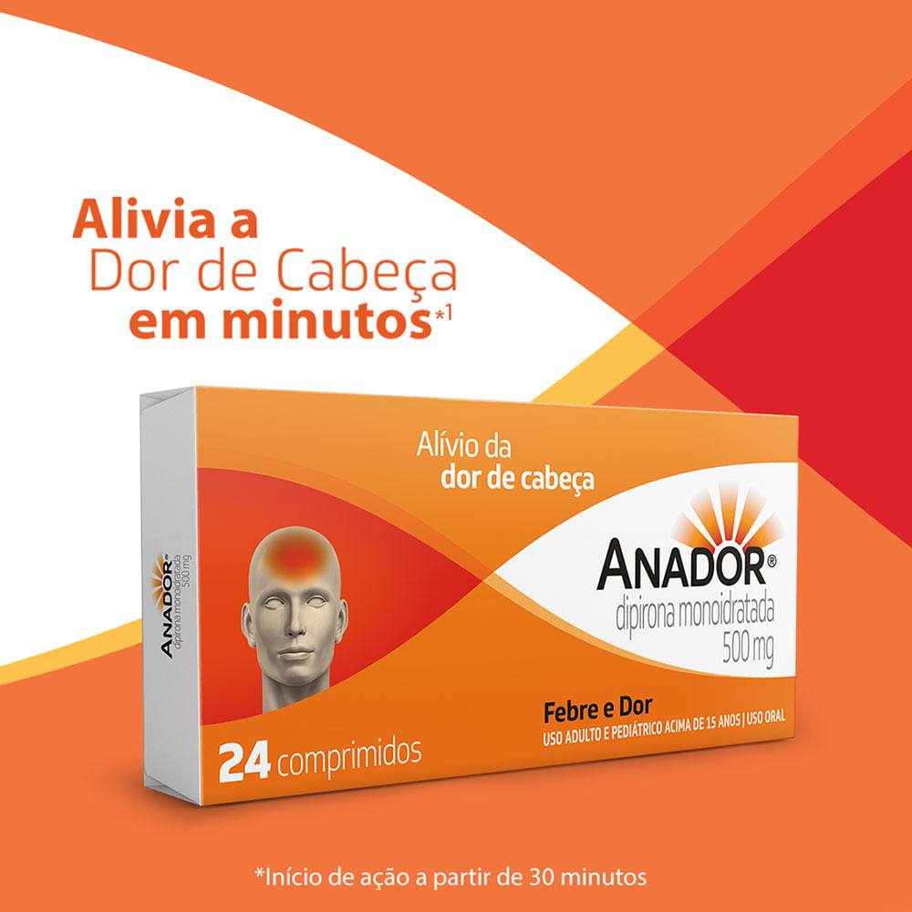 Anador 500mg Com 24 Comprimidos - precopopular