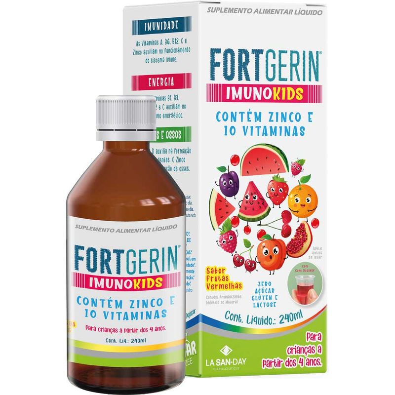Fortgerin Imunokids 240ml Frutas Vermelhas - precopopular