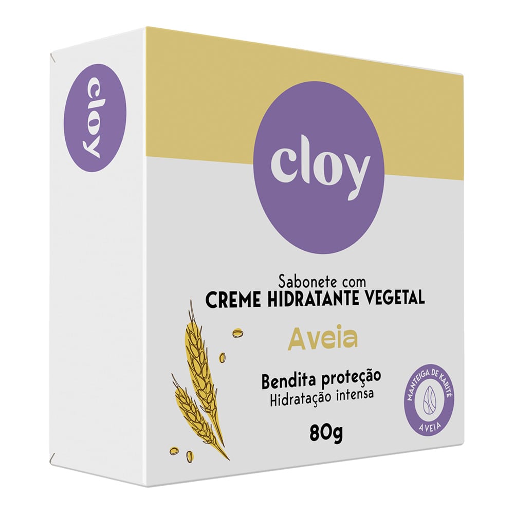 Sabonete Cloy Barra Com Hidratante Vegetal 80gr Aveia - precopopular Sabonete Cloy Barra Com Hidratante Vegetal 80gr Aveia - precopopular