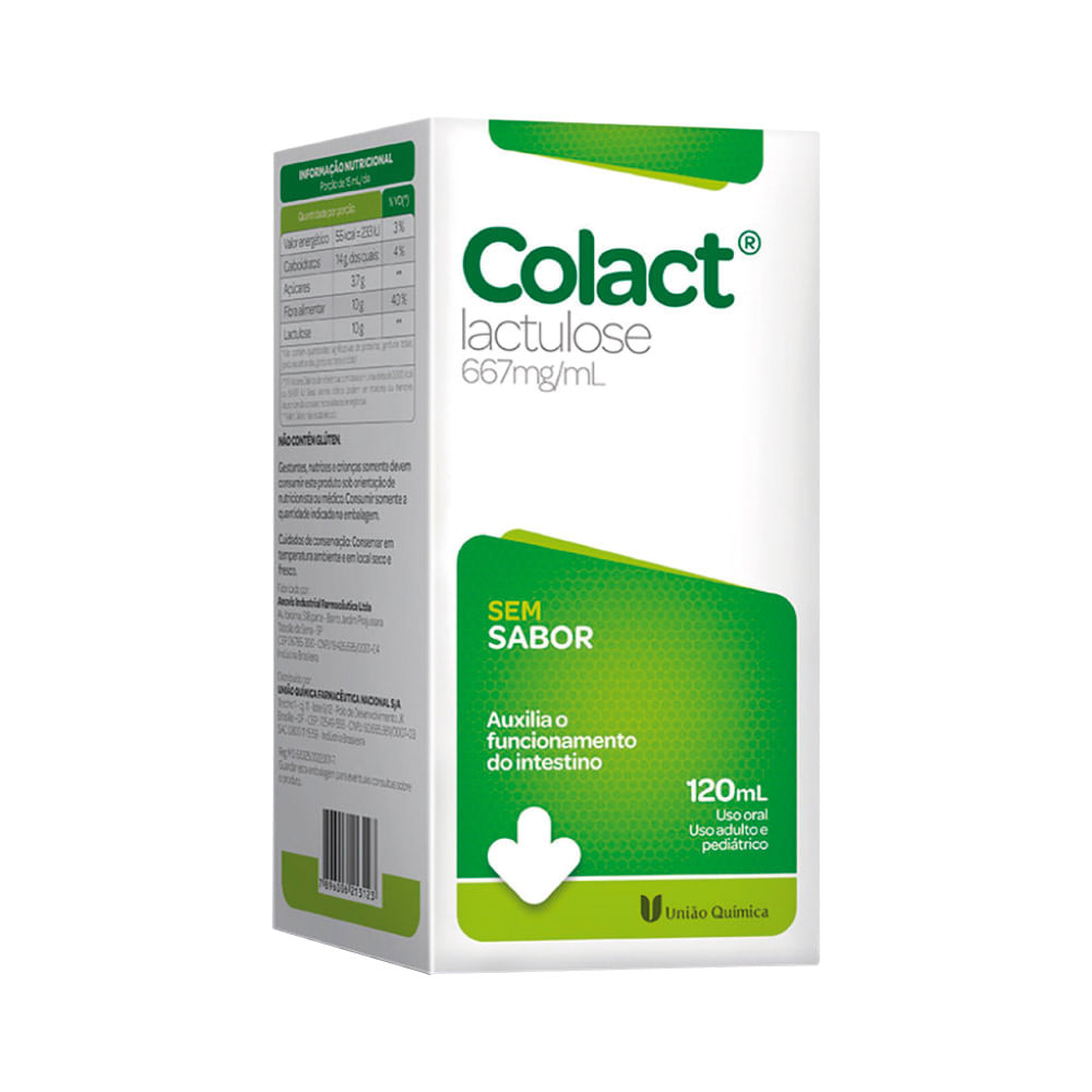 Colact 120ml 667mg/ml Sem Sabor - precopopular