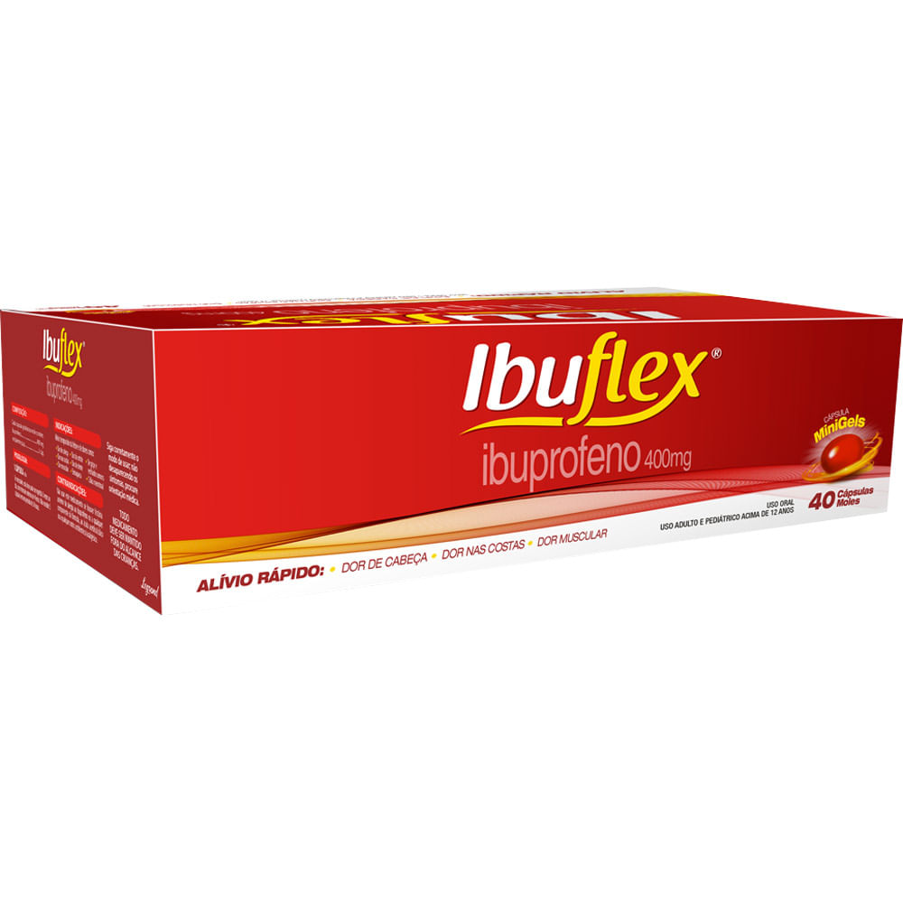 Ibuflex Com 4 Capsulas 400mg - precopopular
