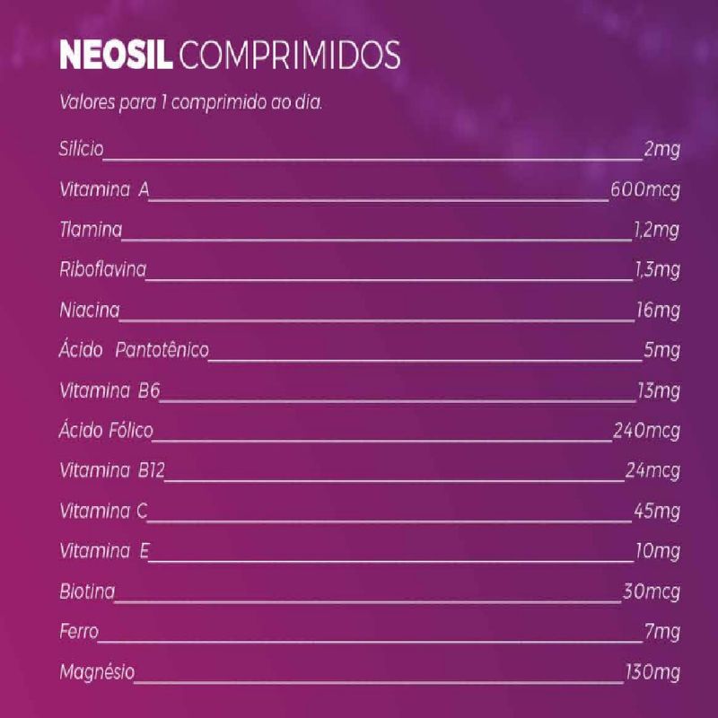 Neosil 50mg Com 30 Comprimidos - precopopular