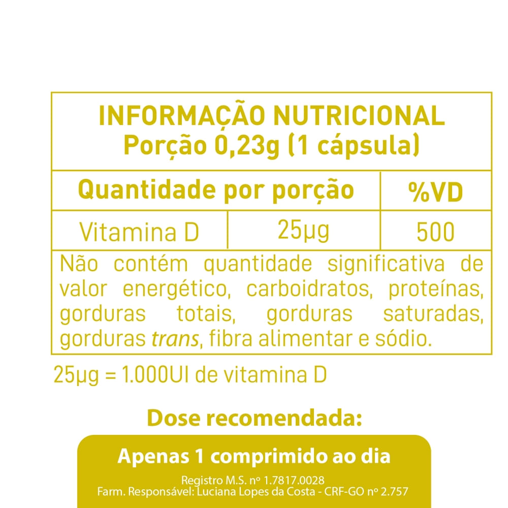 Vitamina D Addera D3 1000ui 30 Cápsulas - precopopular