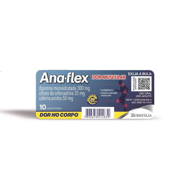 Ana Flex Com 10 Comprimidos 300+35+50mg - precopopular