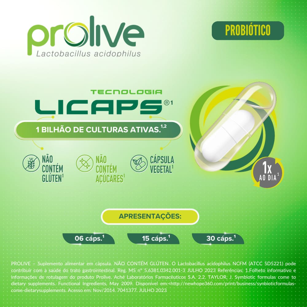 Prolive 55mg Com 30 Capsulas - precopopular